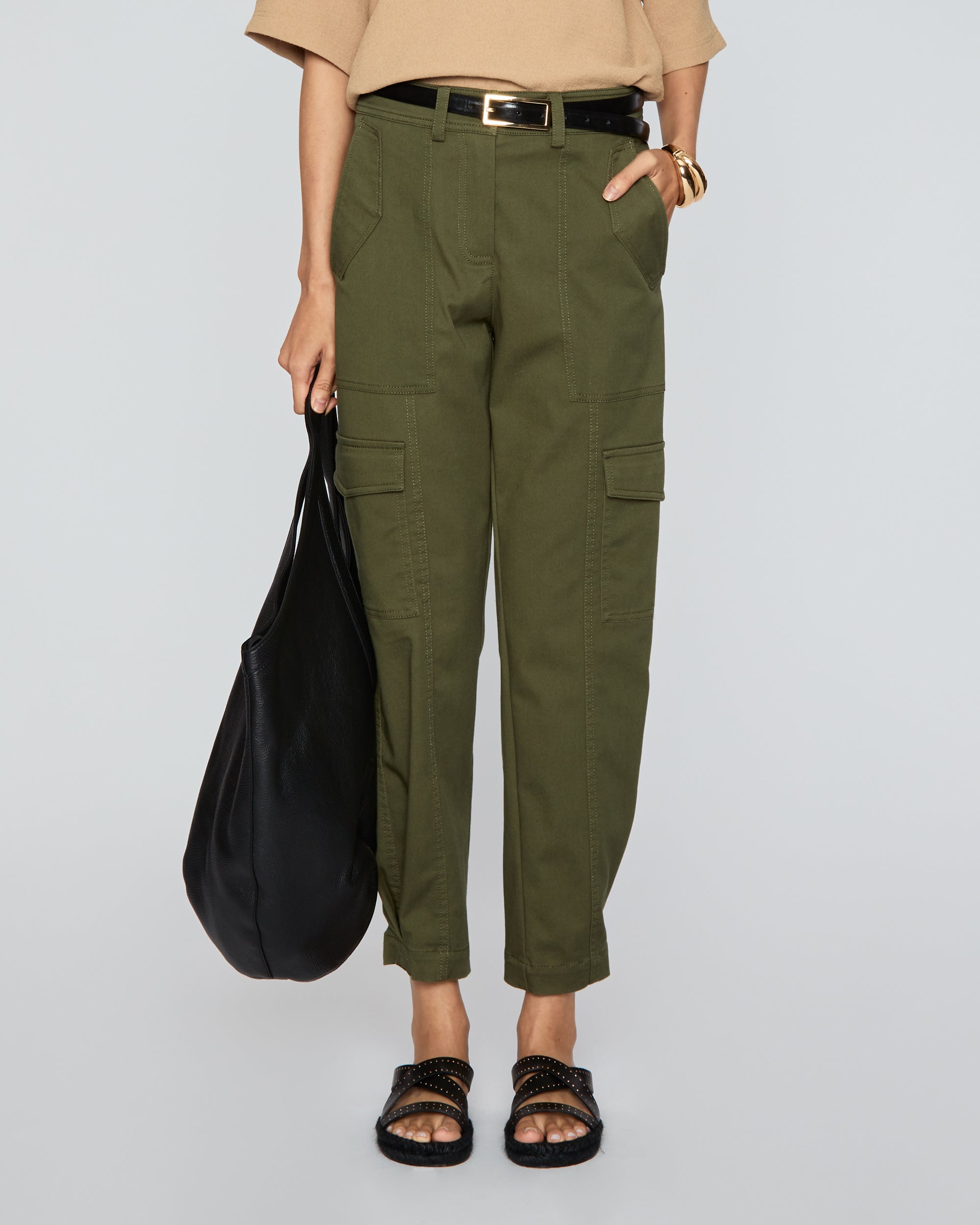 DEREK LAM 10 CROSBY Elian Utility Pant in Fatigue– Capsule Shop